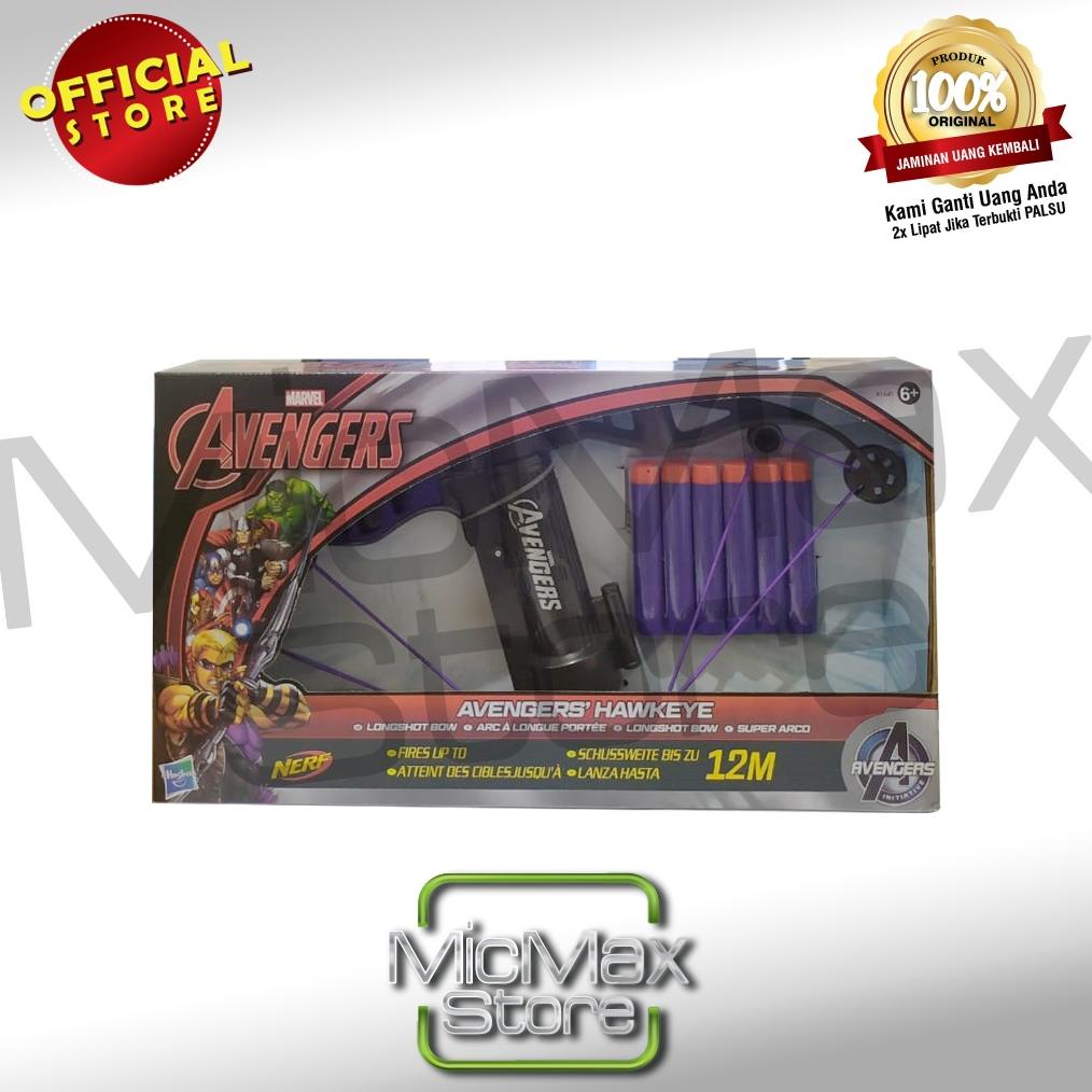 Jual Nerf Gun Marvel Avengers Hawkeye Longshot Bow Panahan Original ...