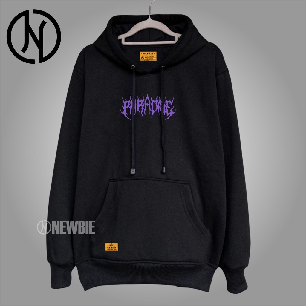 Jual Sweater Hoodie Distro Pria Original Warna Hitam List PARADISE ...
