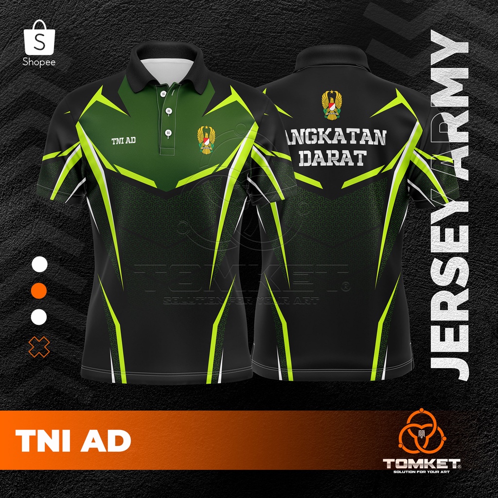 Jual Tomket Sublim - Baju Jersey Full Printing TNI AD-19 | Shopee Indonesia