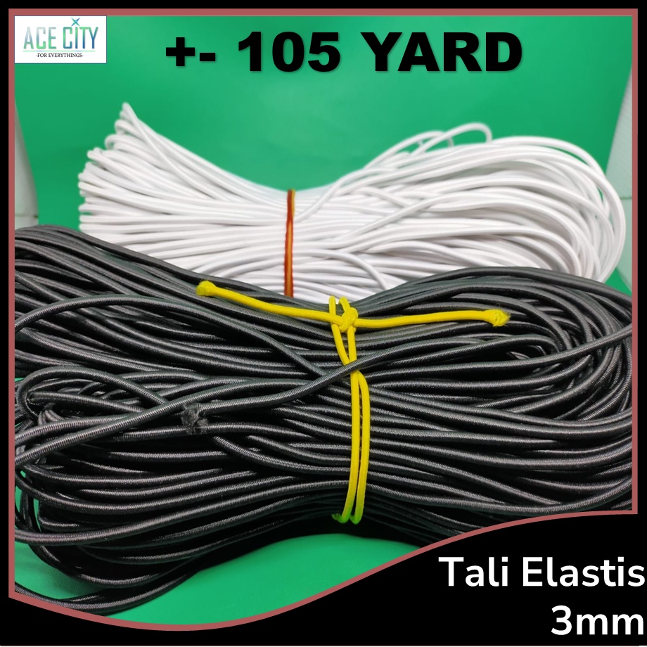 Jual Tali Elastis 3mm Grosir +-105Yard | Shopee Indonesia