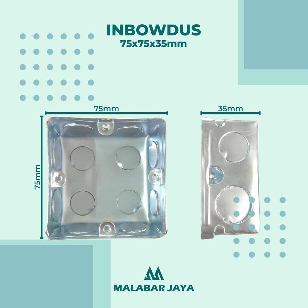 Jual Inbowdus Kaleng / Pengaman Stop Kontak / 75x35mm | Shopee Indonesia