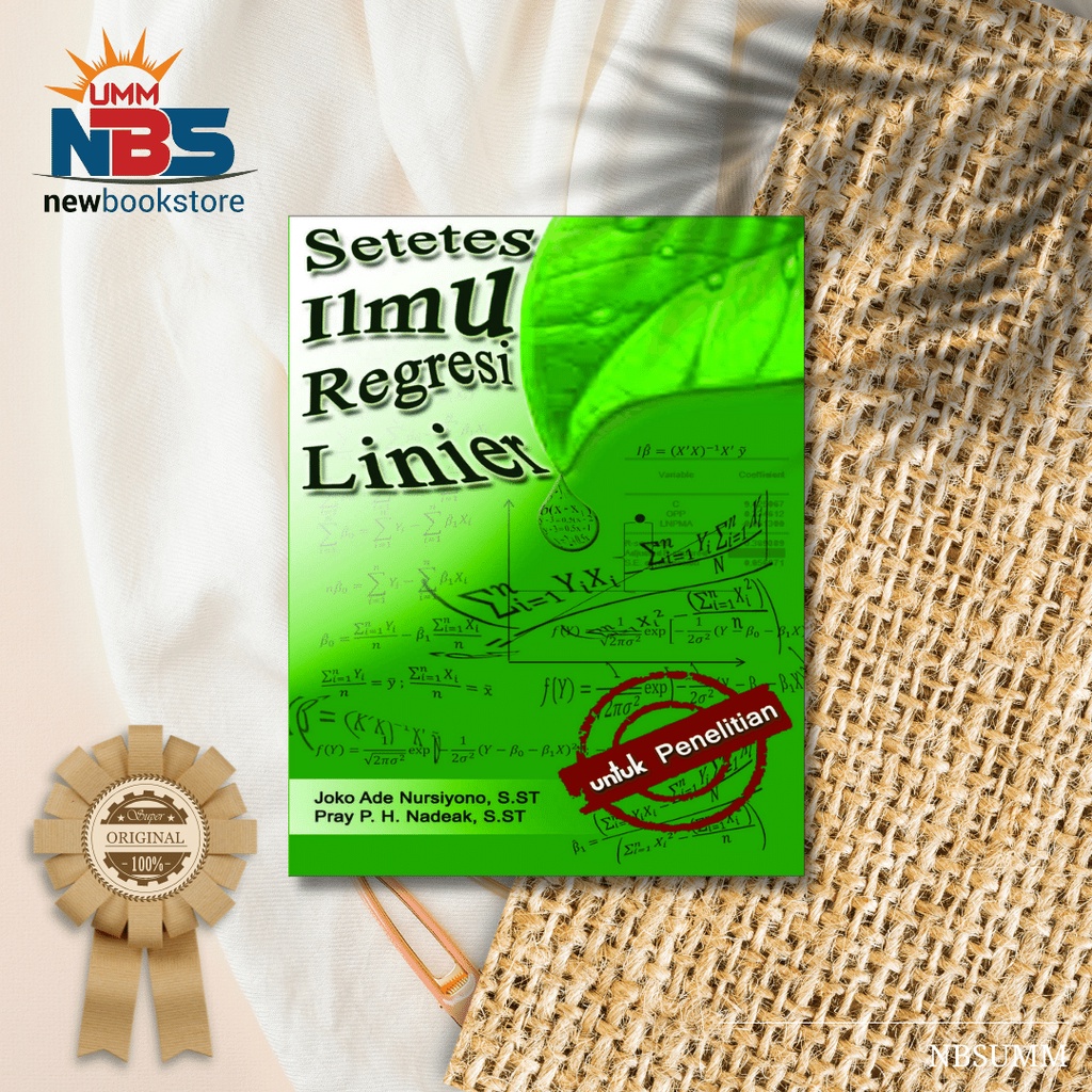 Jual Setetes Ilmu Regresi Liner : Untuk Penelitian - Joko Ade Nursiyono ...