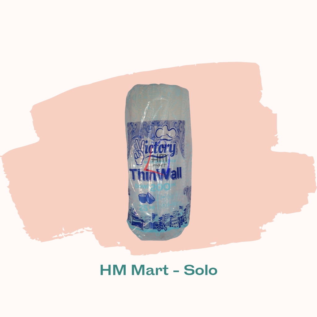 Jual Thinwall Bowl Container 200ml Victory Shopee Indonesia