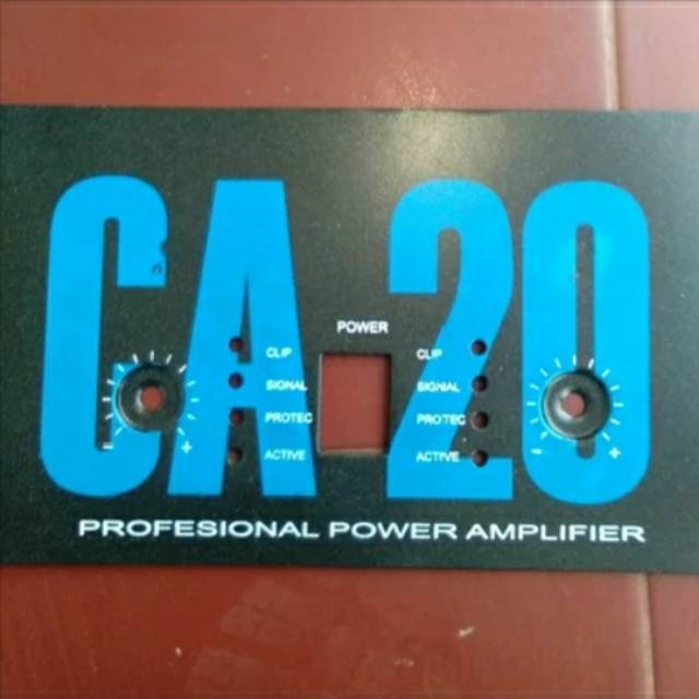 Jual Plat Panel Depan Belakang CA20 Power Amplifier Stereo | Shopee ...