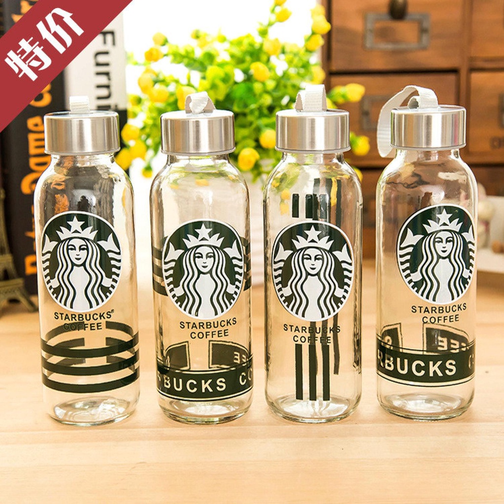 Jual Botol Minuman Bening Lucu Karakter Portable Sports Glass Water ...