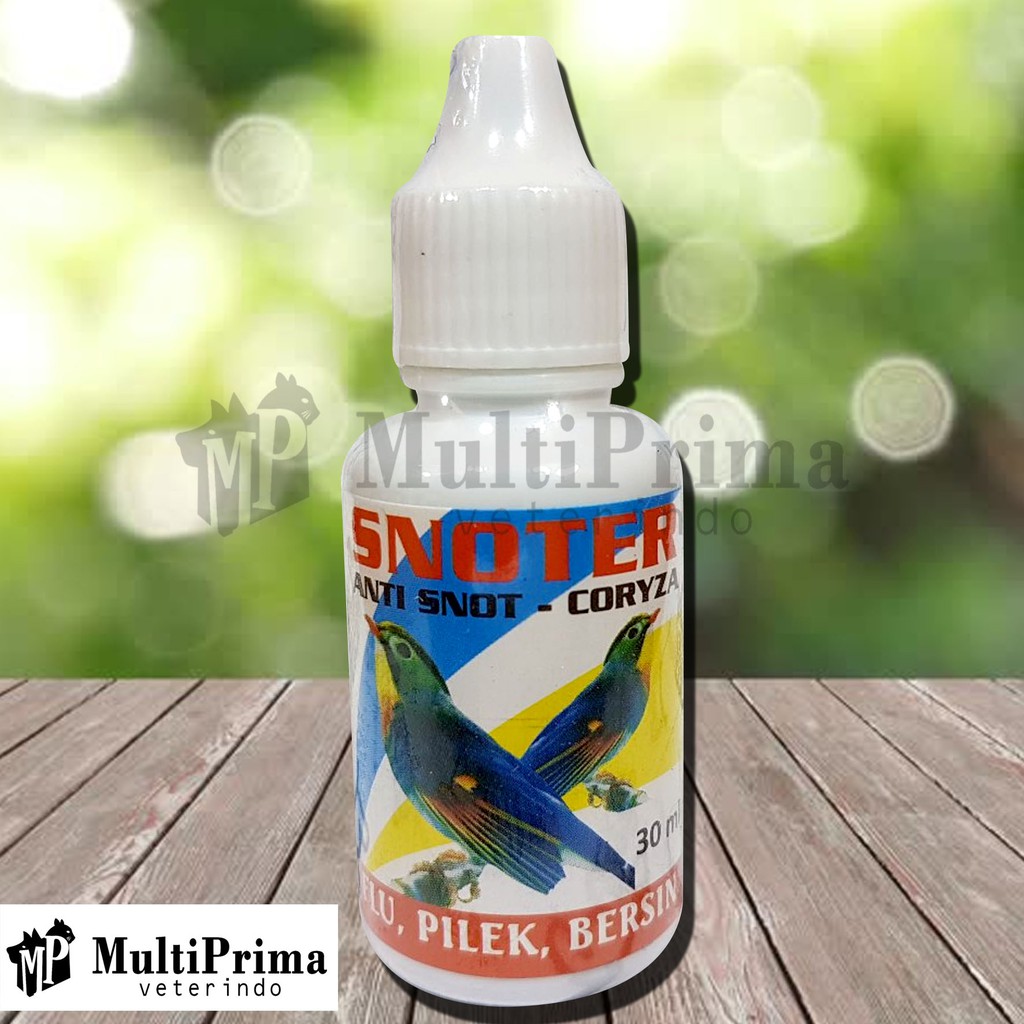 Jual Obat Anti Snot Coryza Flu Pilek Bersin Pada Burung - SNOTER 30 ml ...
