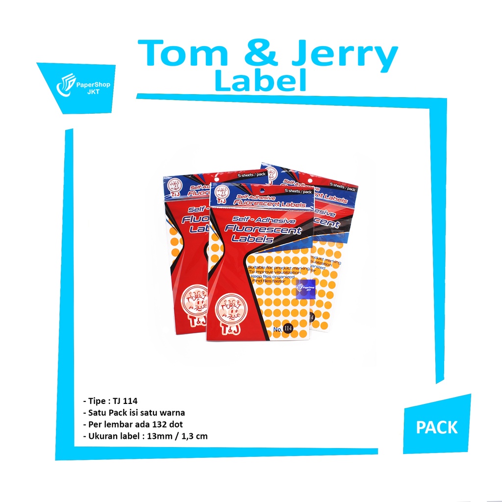 Jual TOM & JERRY - Label Color 114 - Warna Orange - Pad | Shopee Indonesia