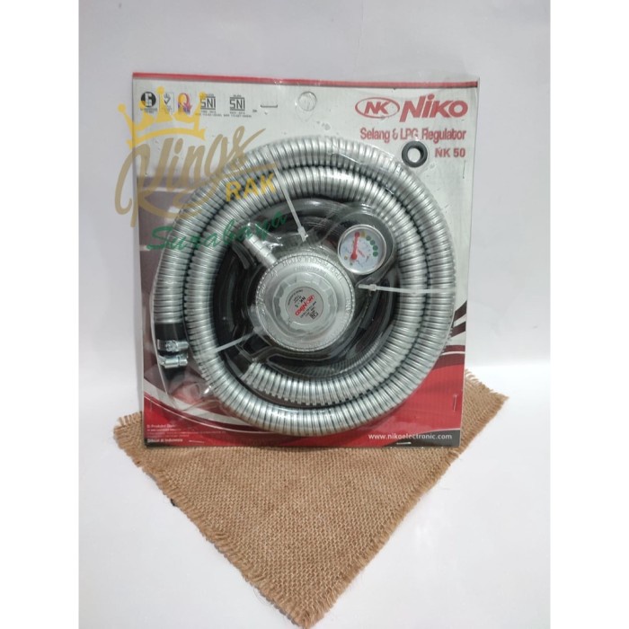 Jual Selang Paket Niko Flex Meter NK50 Selang Niko Regulator Niko SNI Paket Selang Regulator ...