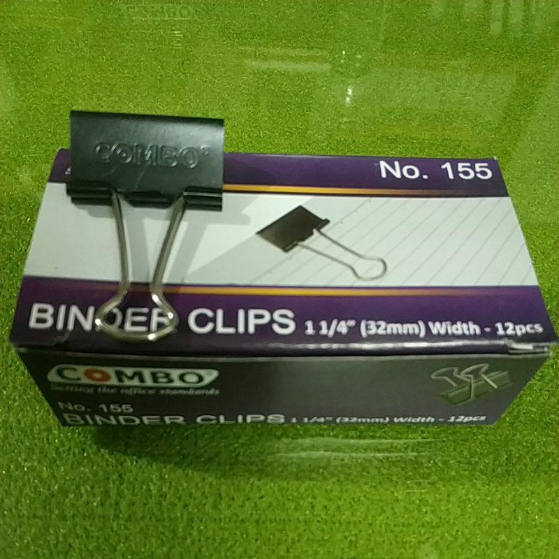 Jual Binder Clip Combo no. 155 1 kotak isi 12 bh / Binderclip no155 ...