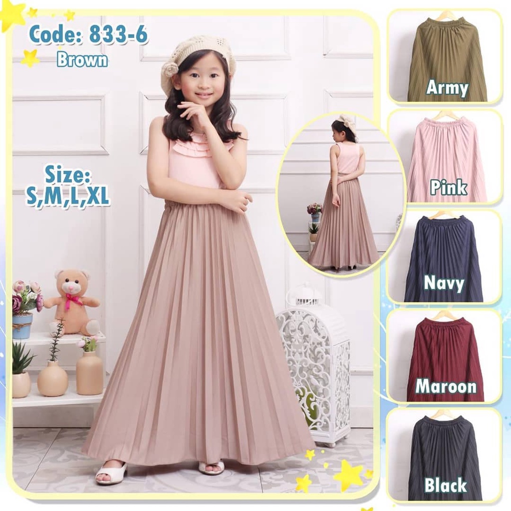 Jual ROK PLISKET PREMIUM ANAK | ROK SKIRT PLEATED FASHION KIDS ...