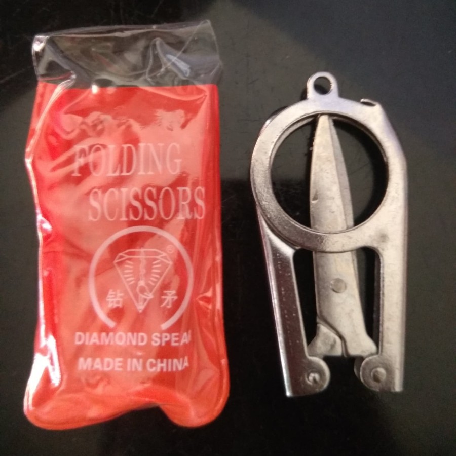 Jual Gunting Lipat STAINLESS Serbaguna / Folding Scissor Merk Diamond ...