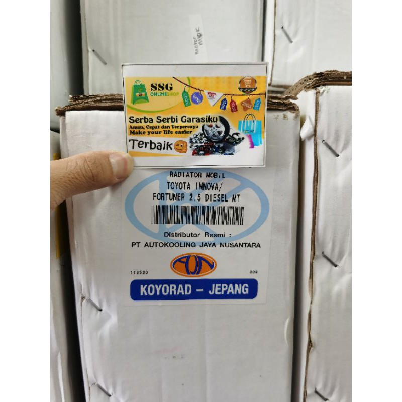Jual Radiator Assy Fortuner Innova Hilux diesel manual Koyorad | Shopee ...