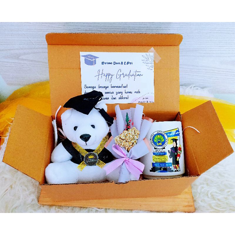 Jual hampers wisuda/hampers graduation/hadiah wisuda/hampers mug/kado ...