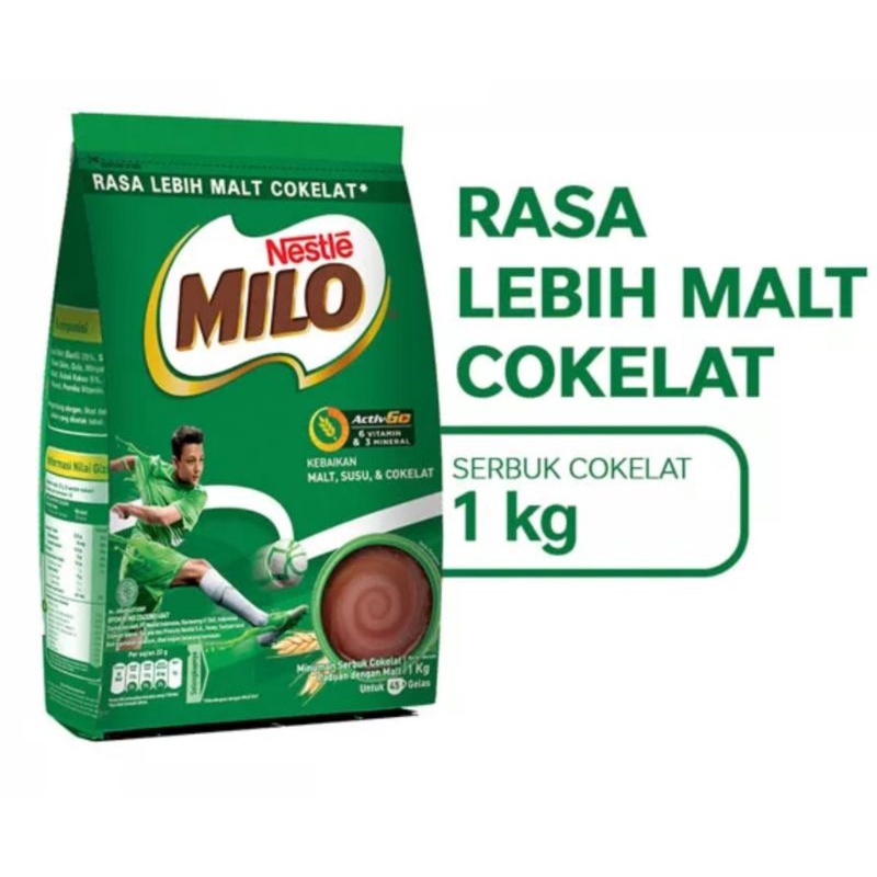 Jual NESTLE MILO ACTIV-GO MINUMAN SERBUK COKLAT 990 gram PADUAN MALT ...