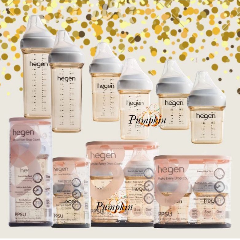 Jual Hegen Feeding Bottle PPSU - Botol Susu Bayi Hegen All Varian 150ml - 240ml & 330ml | Shopee ...