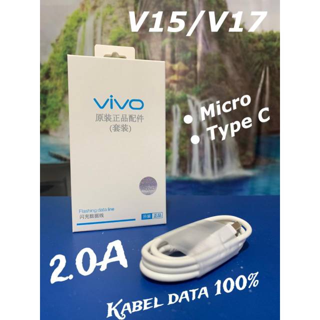 Jual Kabel data Vivo ORI V17 Micro & Tipe c fast charging | Shopee ...