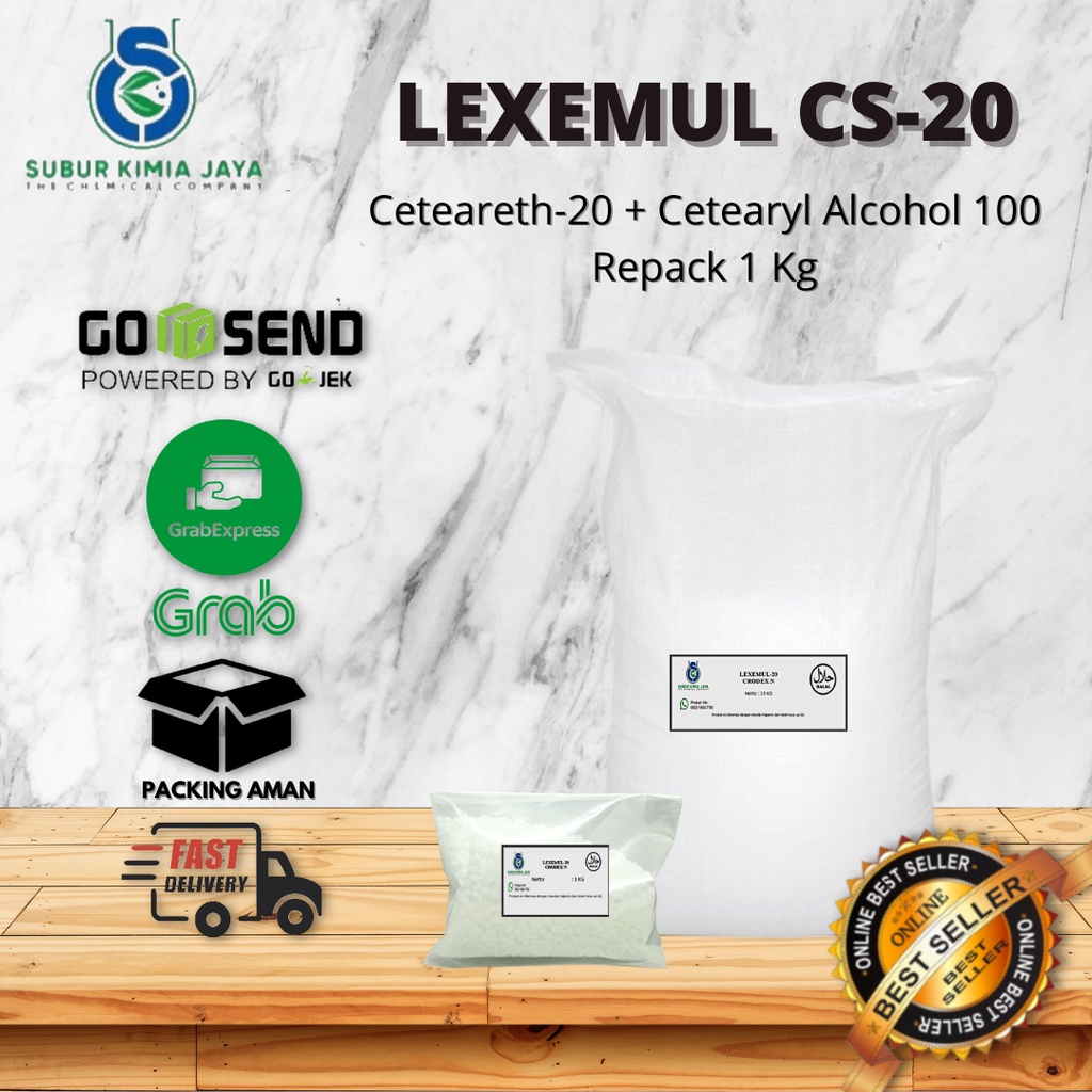 Jual Lexemul CS-20 / Crodex N / Ceteareth-20 + Cetearyl Alcohol 1000 gr ...