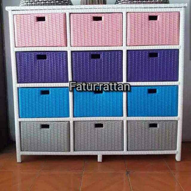 Jual LEMARI LACI/Rak/Kabinet Isi 12 laci High Quality Limited edition ...