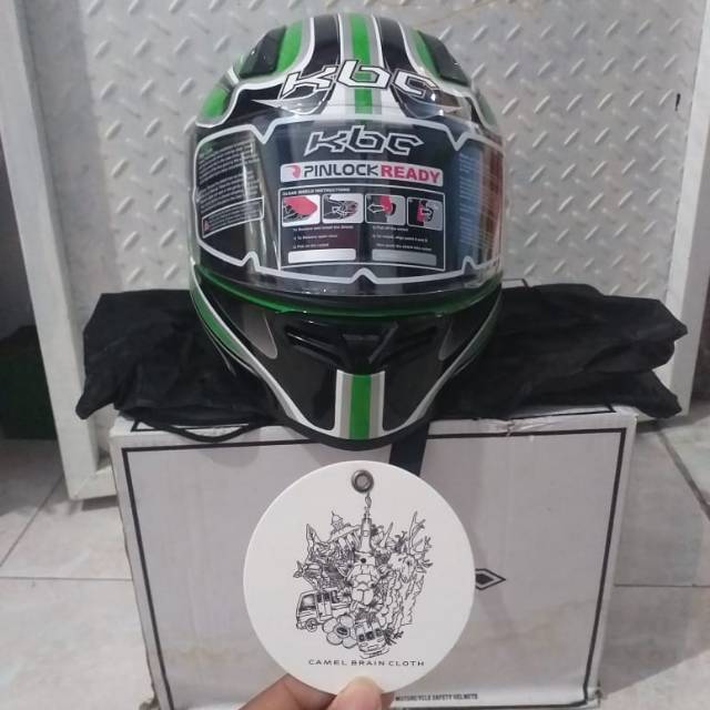 Jual HELM KBC V VK EURO HIJAU KECE (FULLFACE) | Shopee Indonesia