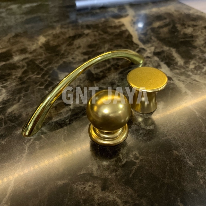 Jual HANDLE / TARIKAN GOLD BULAT dino gepeng pintu lemari laci ...