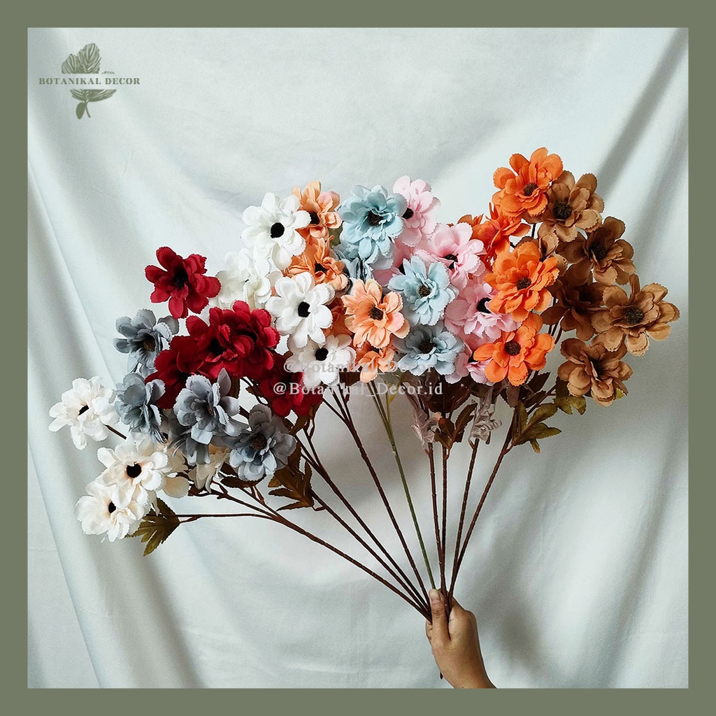 Jual Artificial Flower Butter Daisy Bunga Palsu Plastik Dekorasi Buket ...