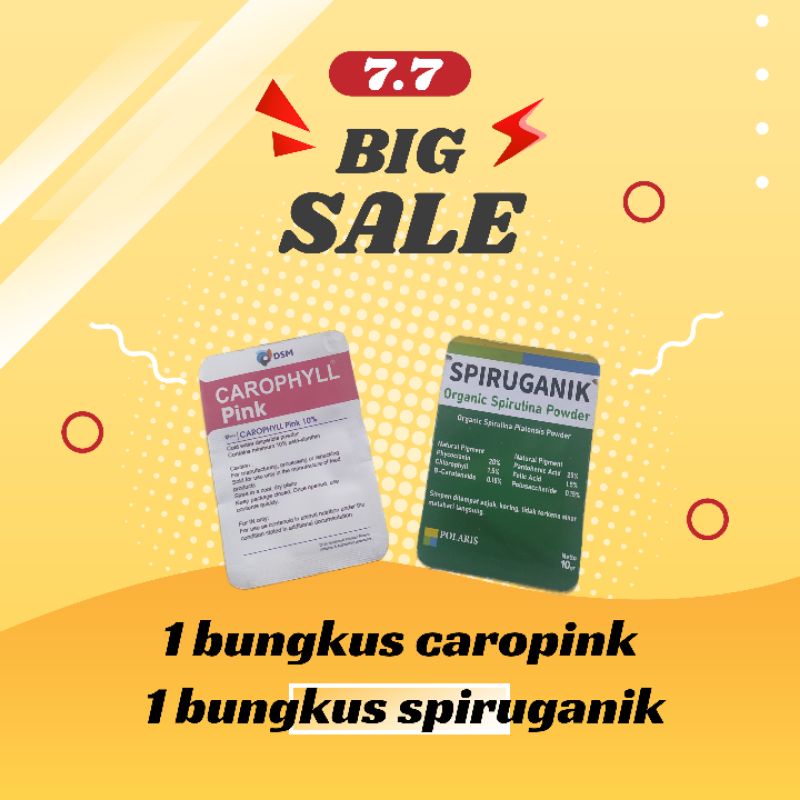 Jual carophyl pink & spiruganik | Shopee Indonesia