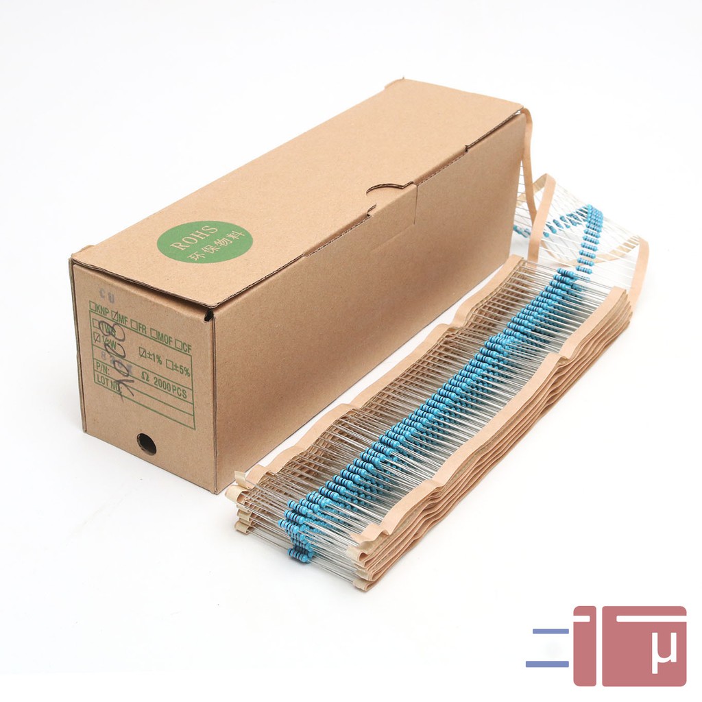 Jual x10 Resistor 820K 1/2W Metal Film 1% Taiwan Kaki Tembaga | Shopee Indonesia