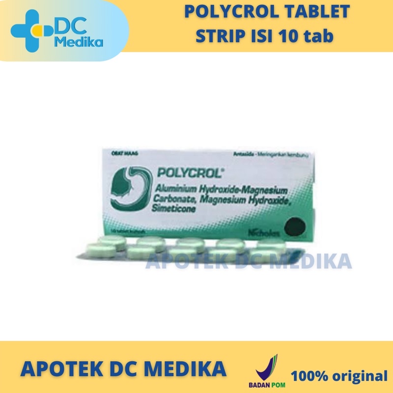 Jual Polycrol tablet / Obat lambung / Obat maag | Shopee Indonesia