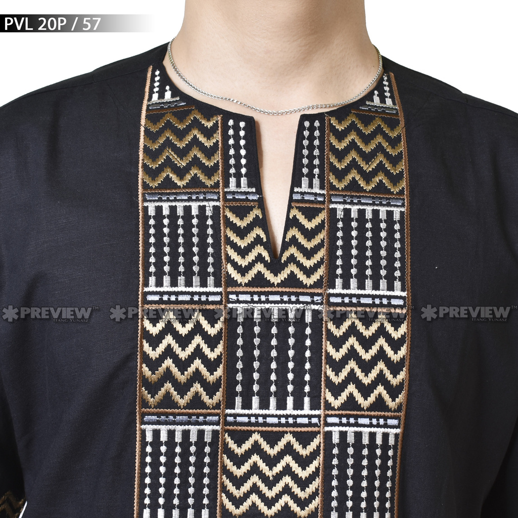 Jual Preview Baju koko Itang Yunasz Limited Pendek Black Ihaan | Shopee ...