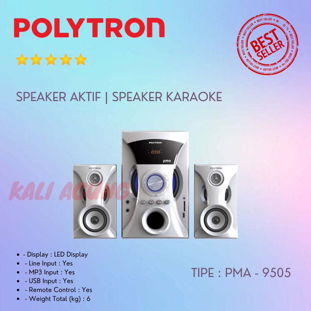 Jual SPEAKER AKTIF POLYTRON PMA 9505 - BISA GOSEND | Shopee Indonesia