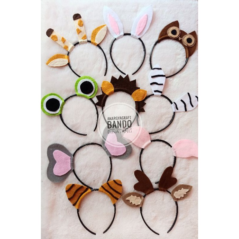Jual Bando/bondu telinga binatang, bando sayuran, bando huruf, bando ...