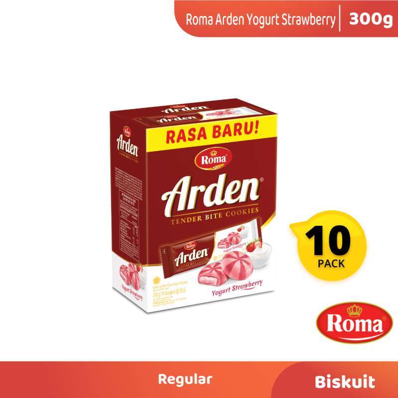 Jual Roma Arden biskuit Yogurt Strawberry [10 pcs/ Box] | Shopee Indonesia