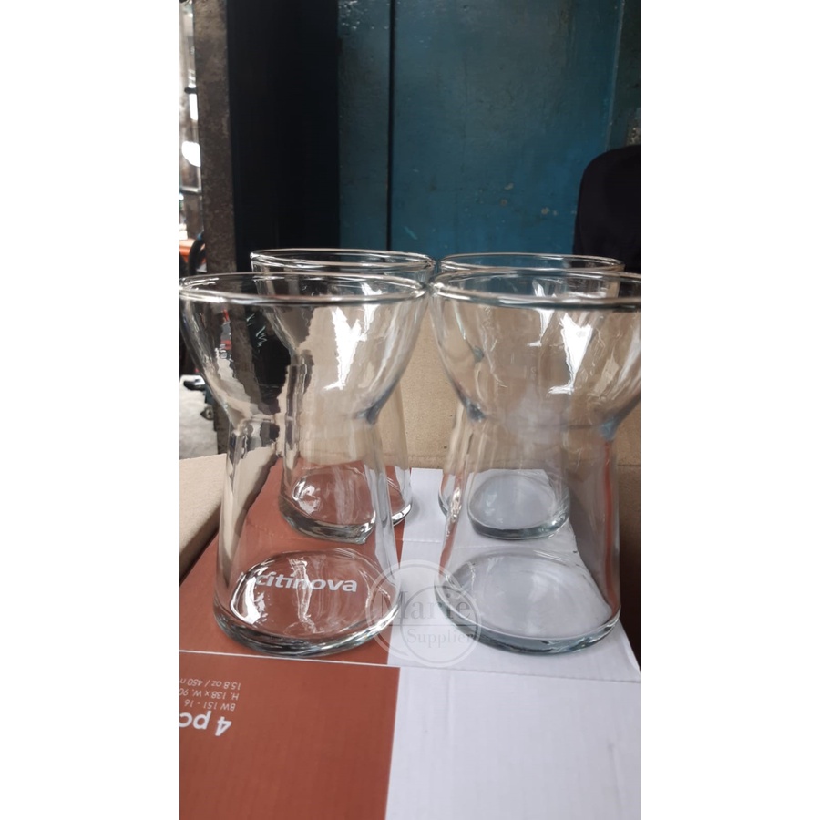 Jual 1PCS 450 ml Botol Kaca Mocca Botol Caraf Vas Bunga Botol Bubble ...