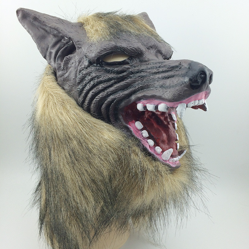 Jual TOPENG SERIGALA Latex, LATEX MAsk WOLF, MASK HALLOWEEN, MASK PARTY ...