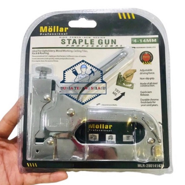 Jual Staple Gun 3 in 1 MOLLAR Staples Stapler Tembak Tacker Hekter ...