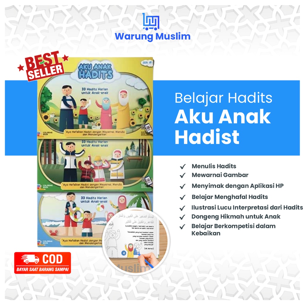 Jual Aku Anak Hadist Kumpulan Hadist Harian Anak Dilengkap Aplikasi ...
