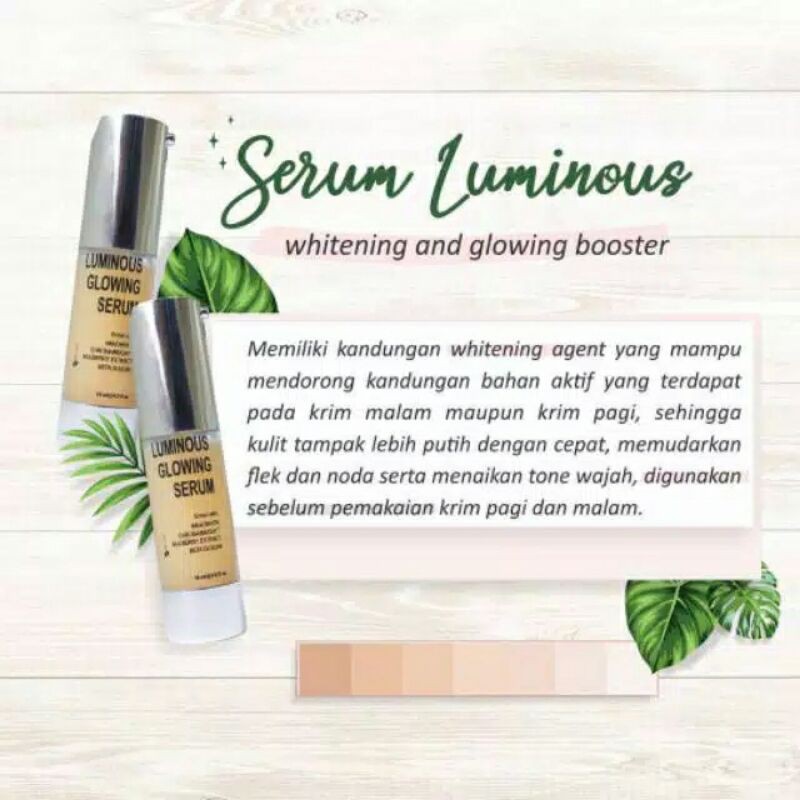 Jual SERUM LUMINOUS MS GLOW/ LUMINOUS GLOWING SERUM ORIGINAL BPOM(NEW ...