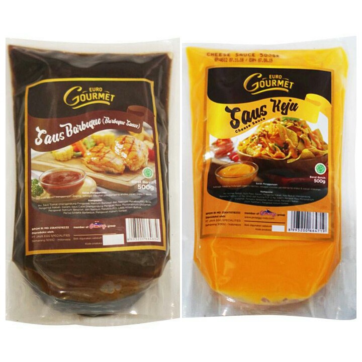 Jual Euro Gourmet Saus Keju & Saus Barbeque bbq cheese 500gr | Shopee ...
