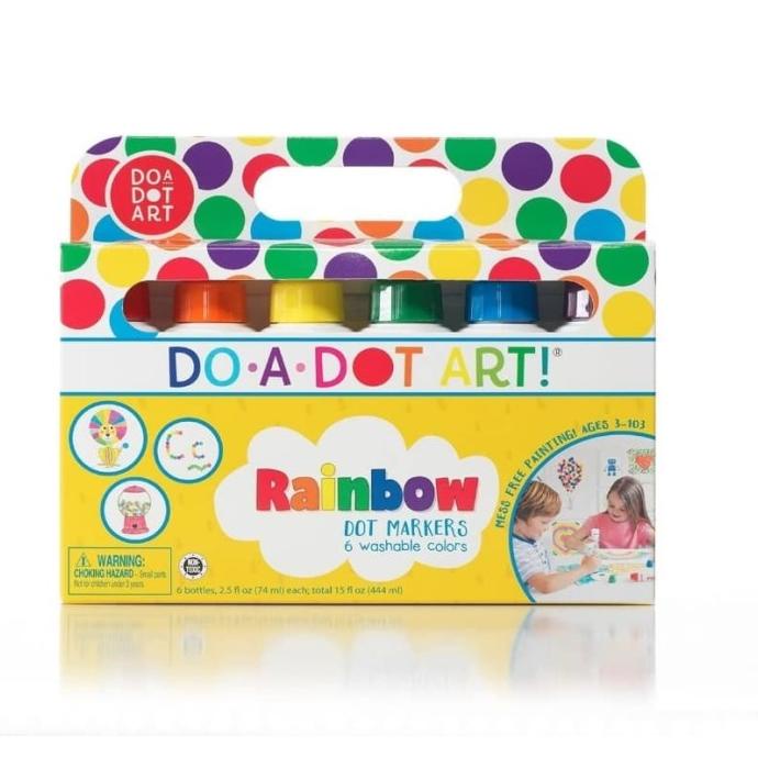 Jual Do A Dot Art! Markers 6-Pack Rainbow Washable Paint Markers ...