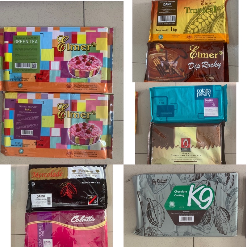 Jual Coklat Blok Cokelat Batang PARROT COLATTA PASTRY MERCOLADE PREMIUM ...