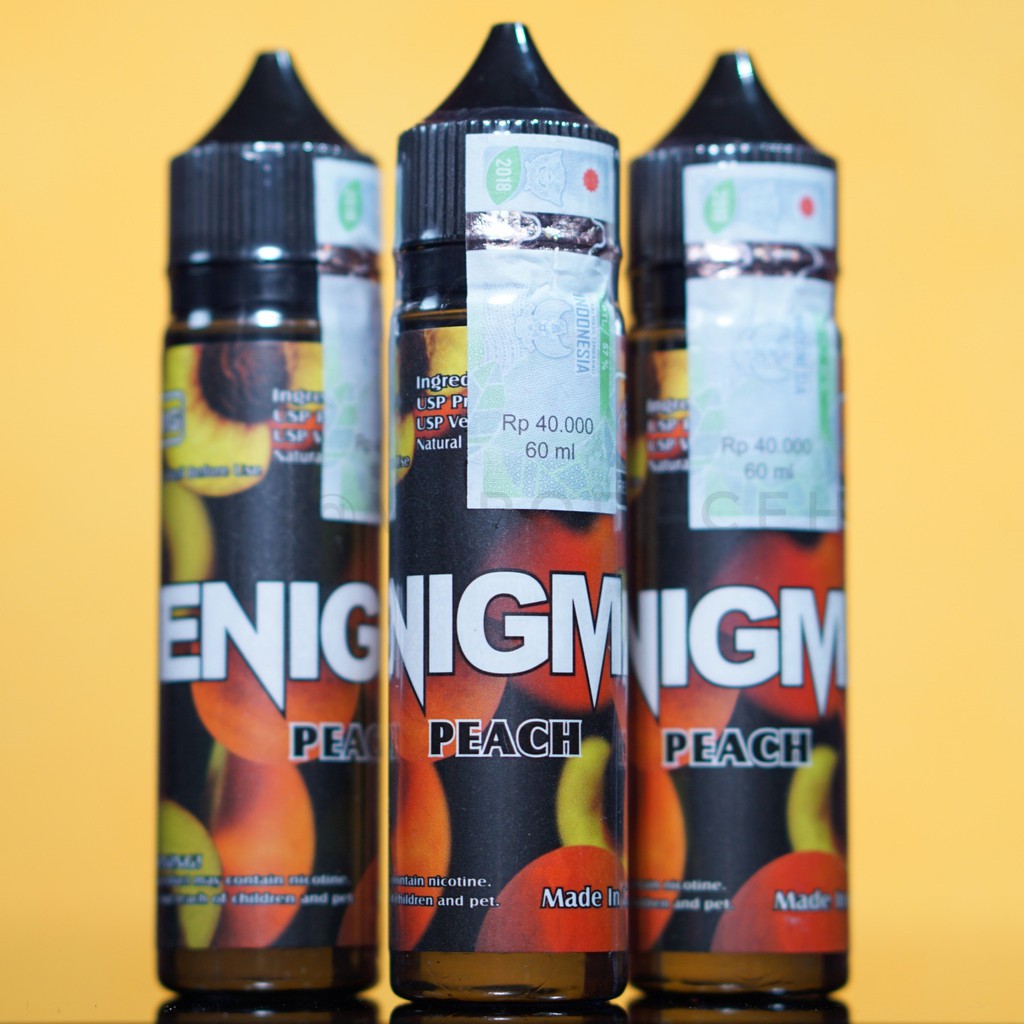 Jual LIQUID ENIGMA PEACH BERPITA CUKAI 60ML 3MG VAPE-VAPOR-VAPING ...