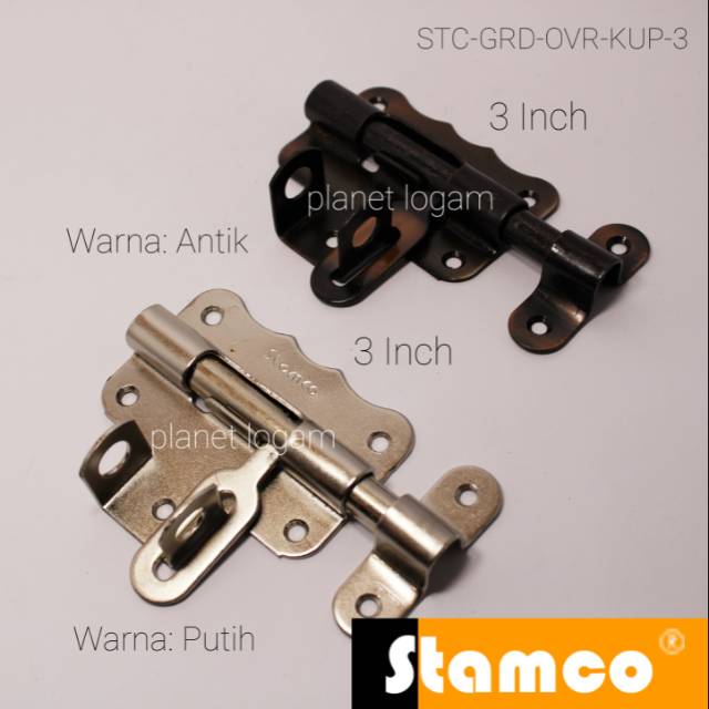 Jual Grendel Slot Pintu Jendela Overfall Kupu Uk. 3" STAMCO TEBAL ...