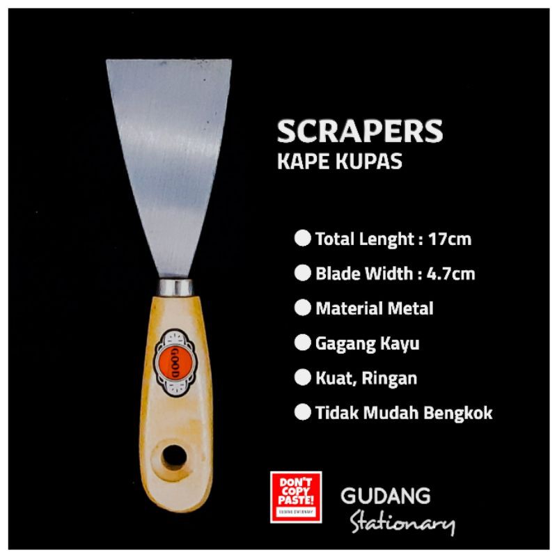 Jual Scrapers Kape Kupas 2 Inch ( 1 piece ) | Shopee Indonesia