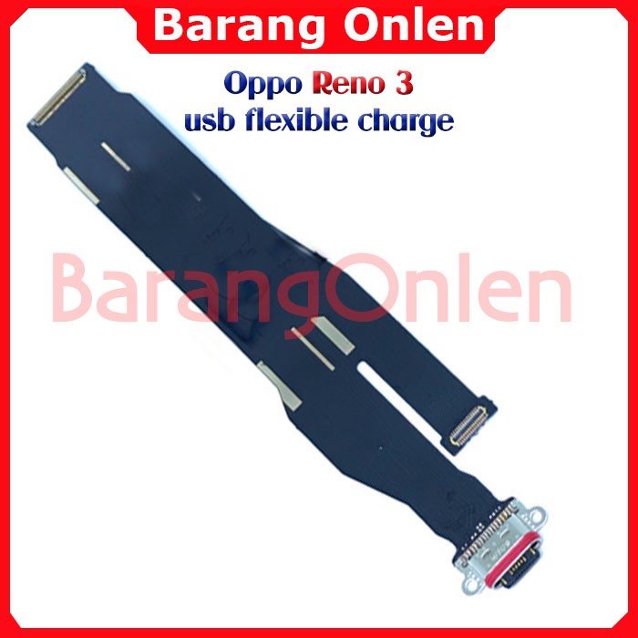 Jual Oppo Reno 3 reno3 usb flexible charge konektor cas mic pcb board ...