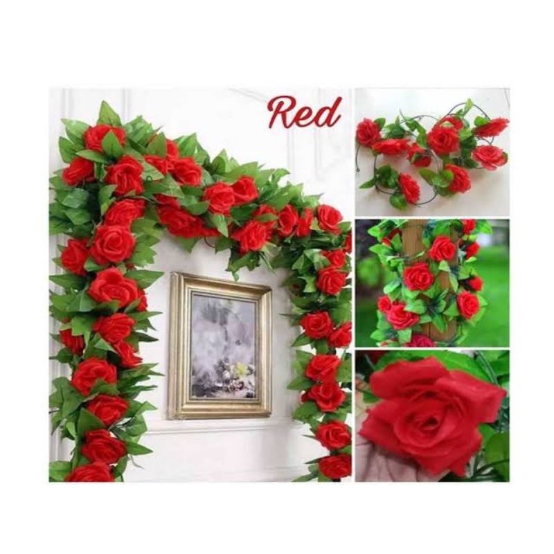 Jual bunga plastik/bunga rambat/bunga hiasan jendela/bunga hias/bunga ...
