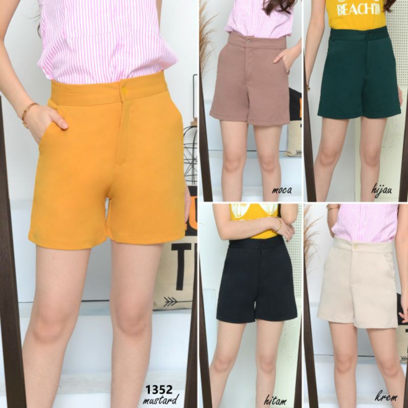 Jual ( BISA COD ) CELANA PENDEK WANITA/HOTPANT WANITA KODE 1352 BAHAN ...