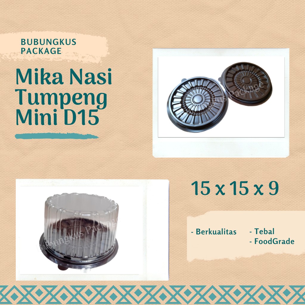 Jual Mika Tumpeng Mini D15 10pcs / Mika Tumpeng / Tempat Tumpeng ...
