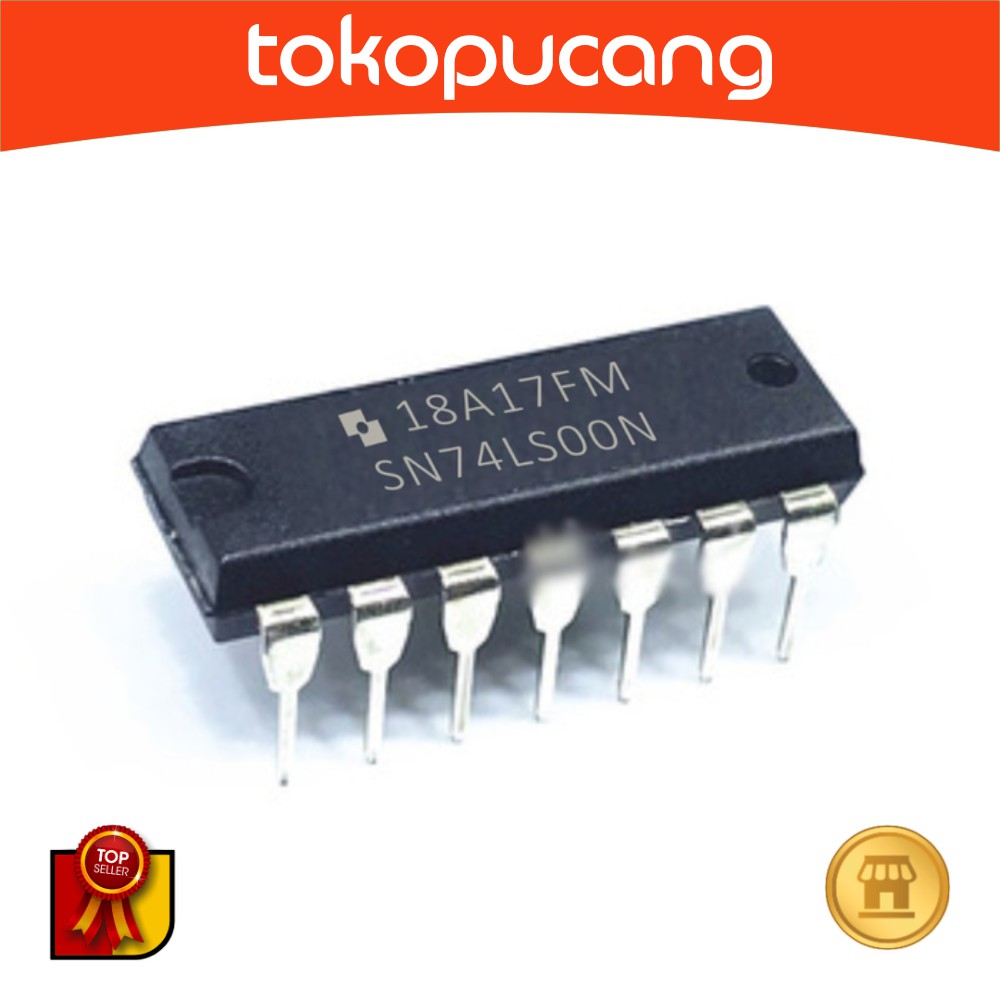 Jual IC TTL 7400 NAND GATE LOGIC 74LS00 TRANSISTOR LOGIKA NOT-AND 74LS00N | Shopee Indonesia