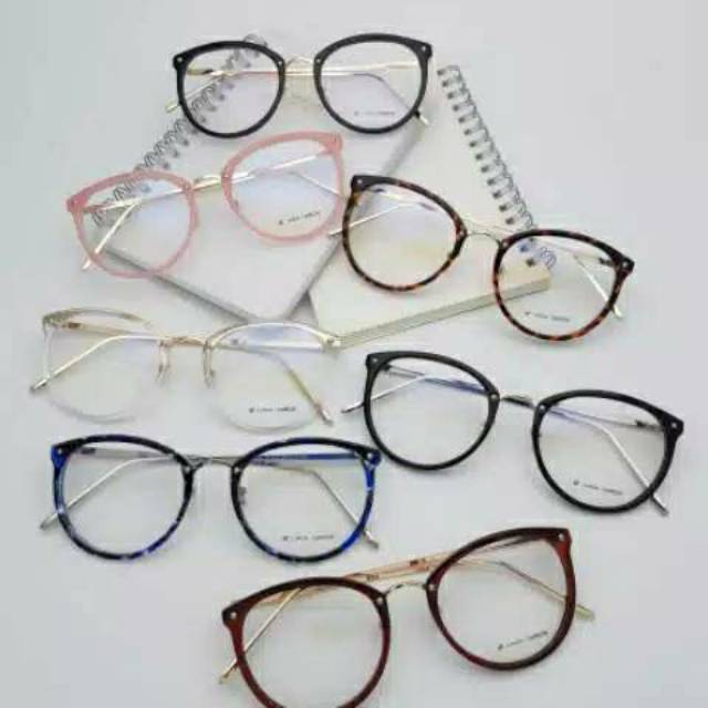 Jual Paket frame kacamata wanita 221,gratis lensa antiradiasi ( standar ...