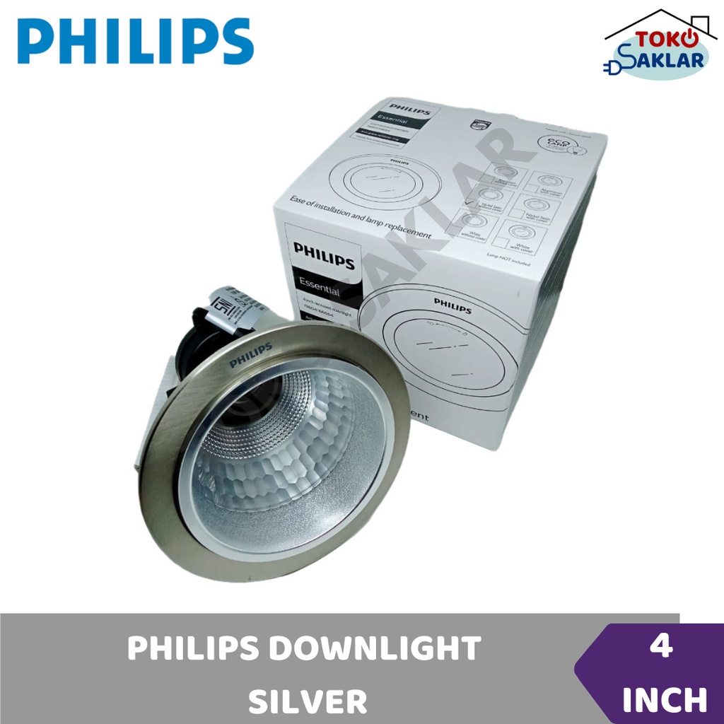 Jual Downlight Philips 4 Inch Silver Rumah Lampu Philips 4inch | Shopee ...